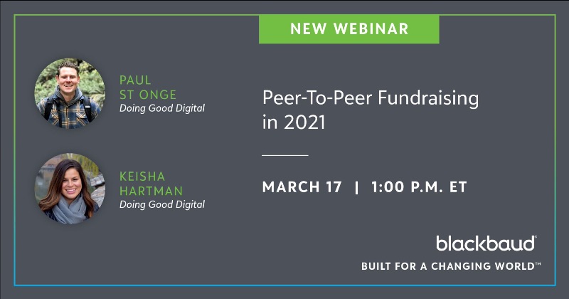 Webinar Replay: P2P Fundraising + Slide Deck - Doing Good Digital