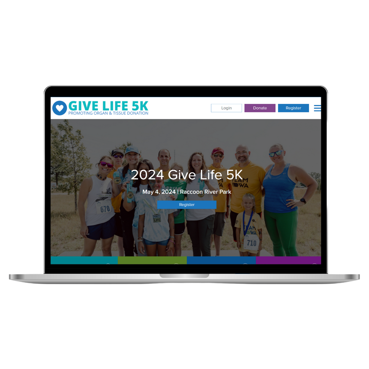 Iowa Donor Network - Give Life 5K Redesign - Doing Good Digital
