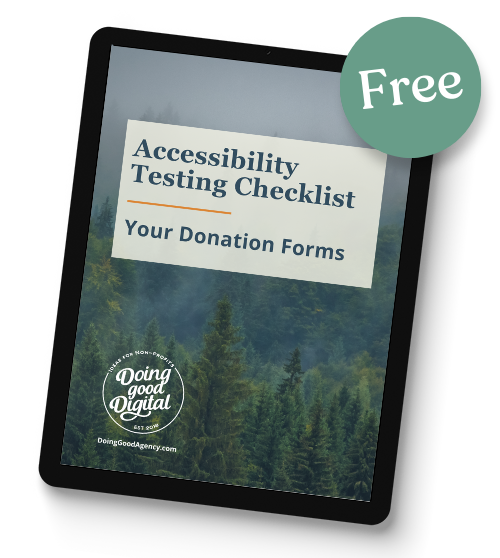 Download our Donation Form Accessibility Testing Checklist - Doing Good ...